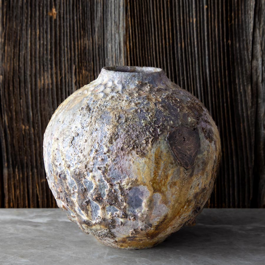 Special Ember Vase with cast bronze repair - Fine Art & Ceramics in ...